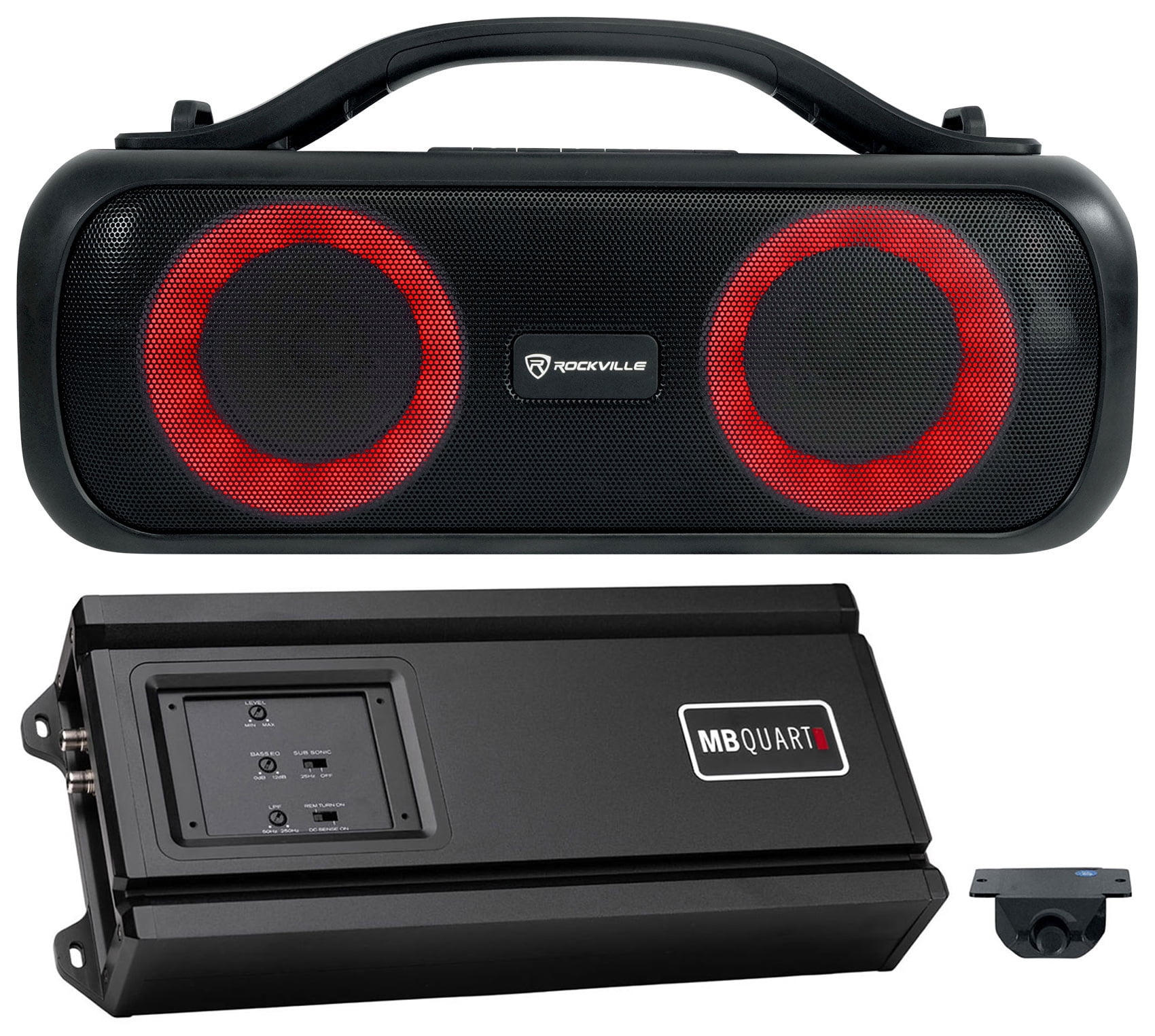 MB QUART RA1-750.1 750w Mono Amplifier 1-Ohm Car Audio Amp and Bluetooth Speaker - Walmart.com