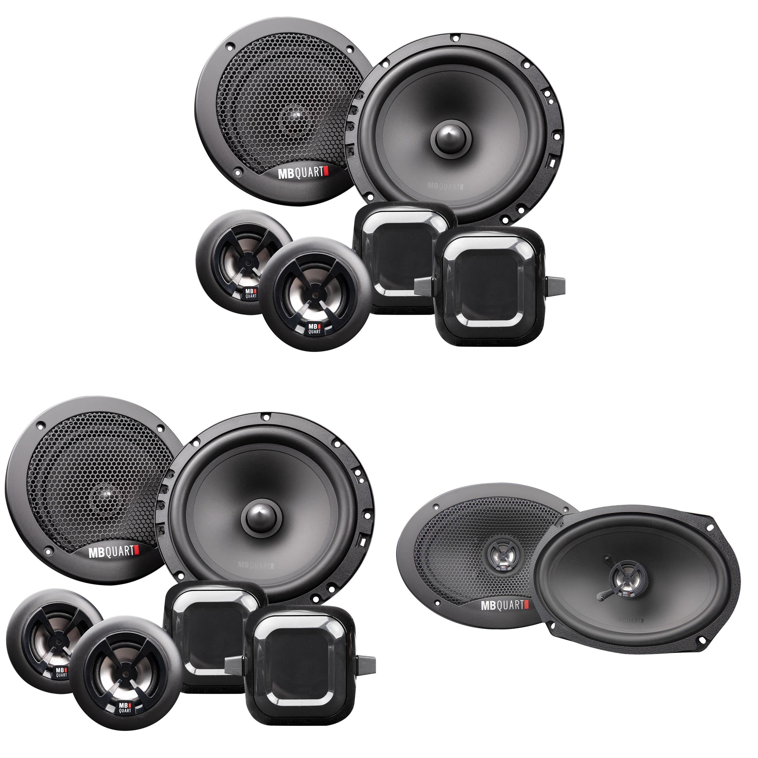 MB Quart Discus DS2-216 6.5 Inch Component Speakers with DK2-169 6x9 ...