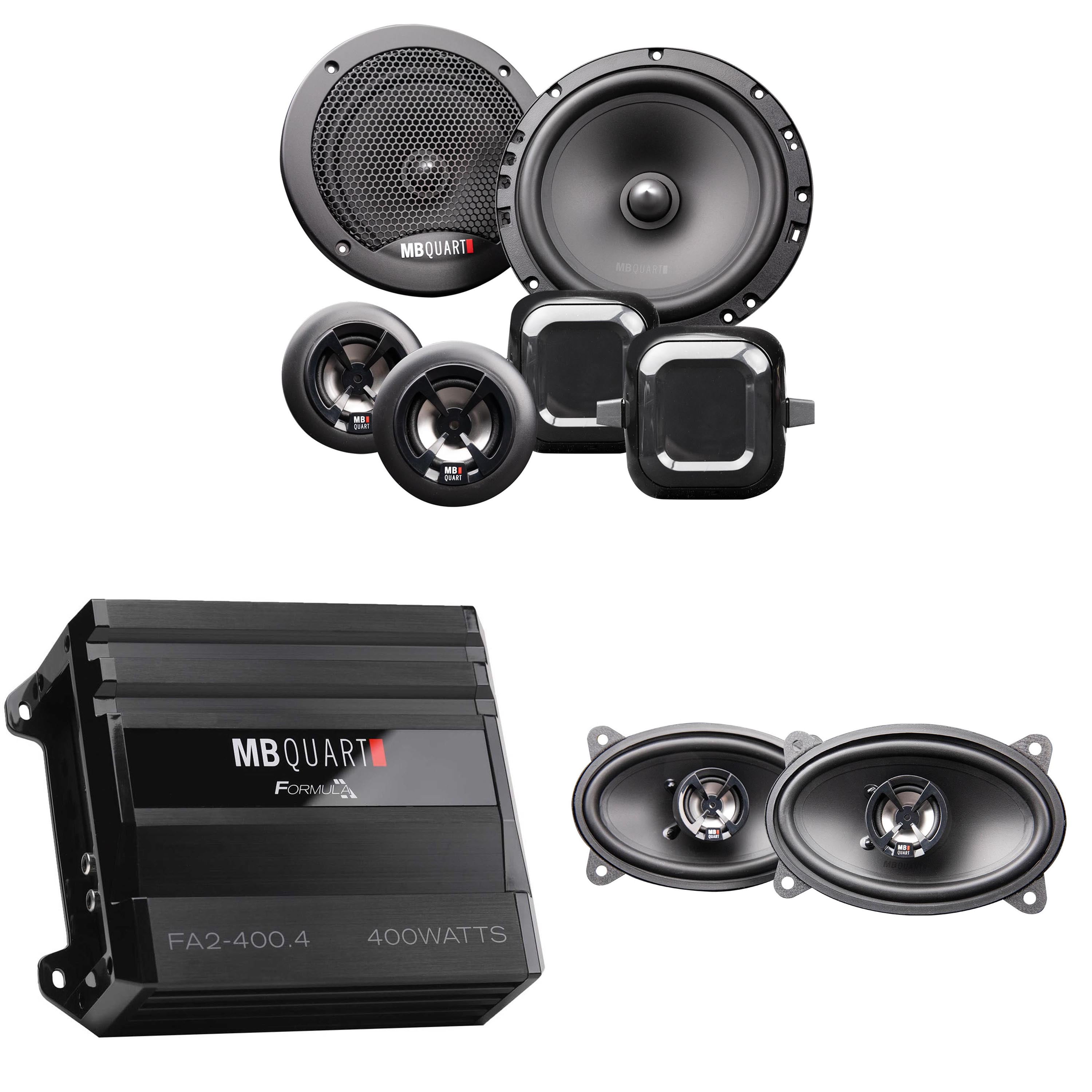 MB Quart FA2-400.4 FORMULA 400 Watt 4-Channel Amplifier with Discus DS2 ...