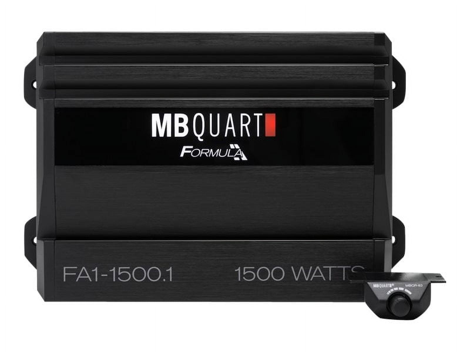 MB Quart Formula Monoblock Class D 1,500W Car Audio Amplifier, Black ...