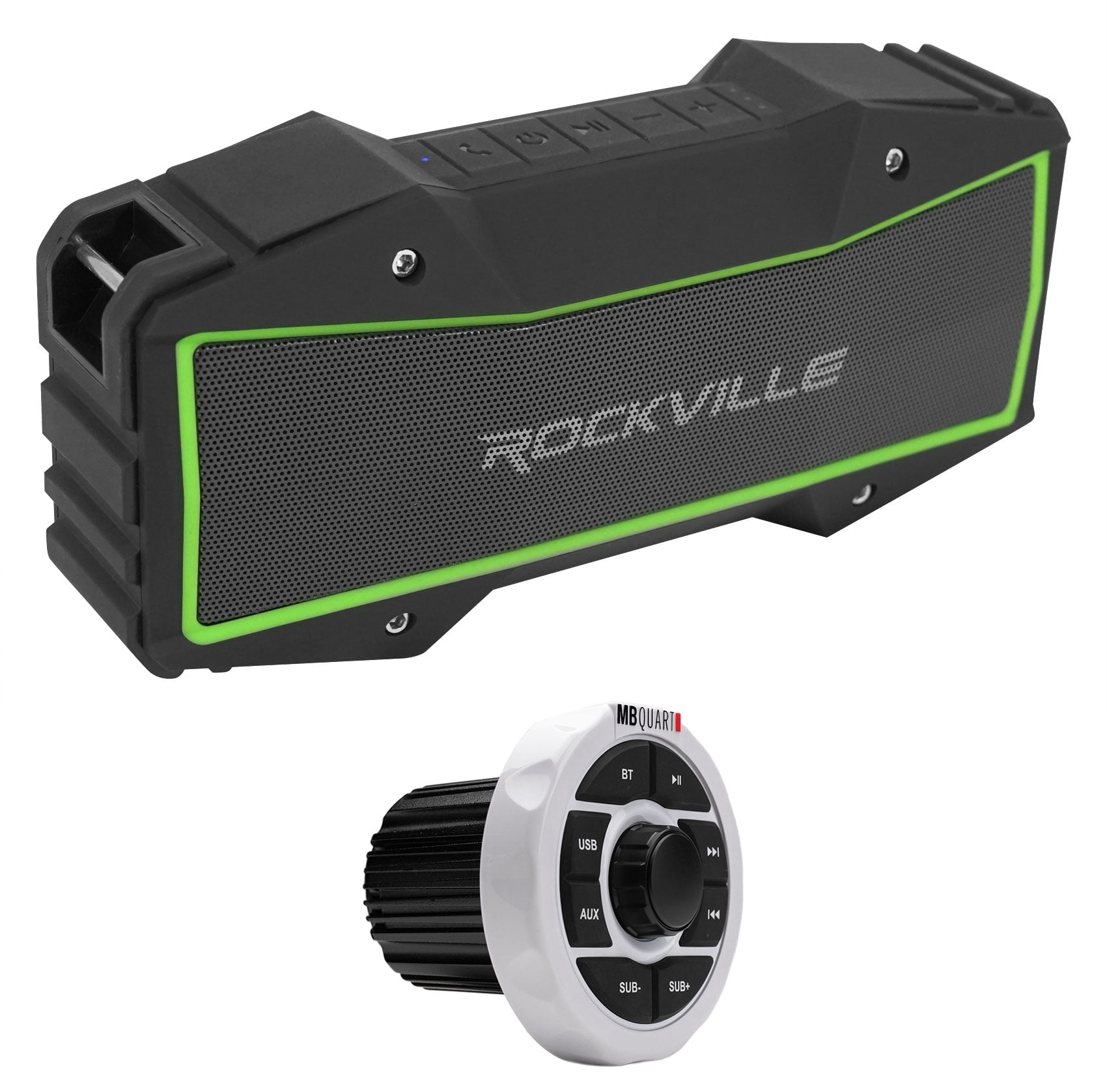 MB Quart GMR-1.5W Marine Boat Bluetooth Receiver USB/Aux+Free Bluetooth ...