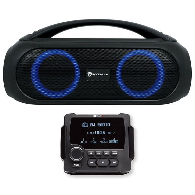 MB Quart GMR-LCD Marine/Boat Stereo Bluetooth AM/FM Radio Receiver+Free ...