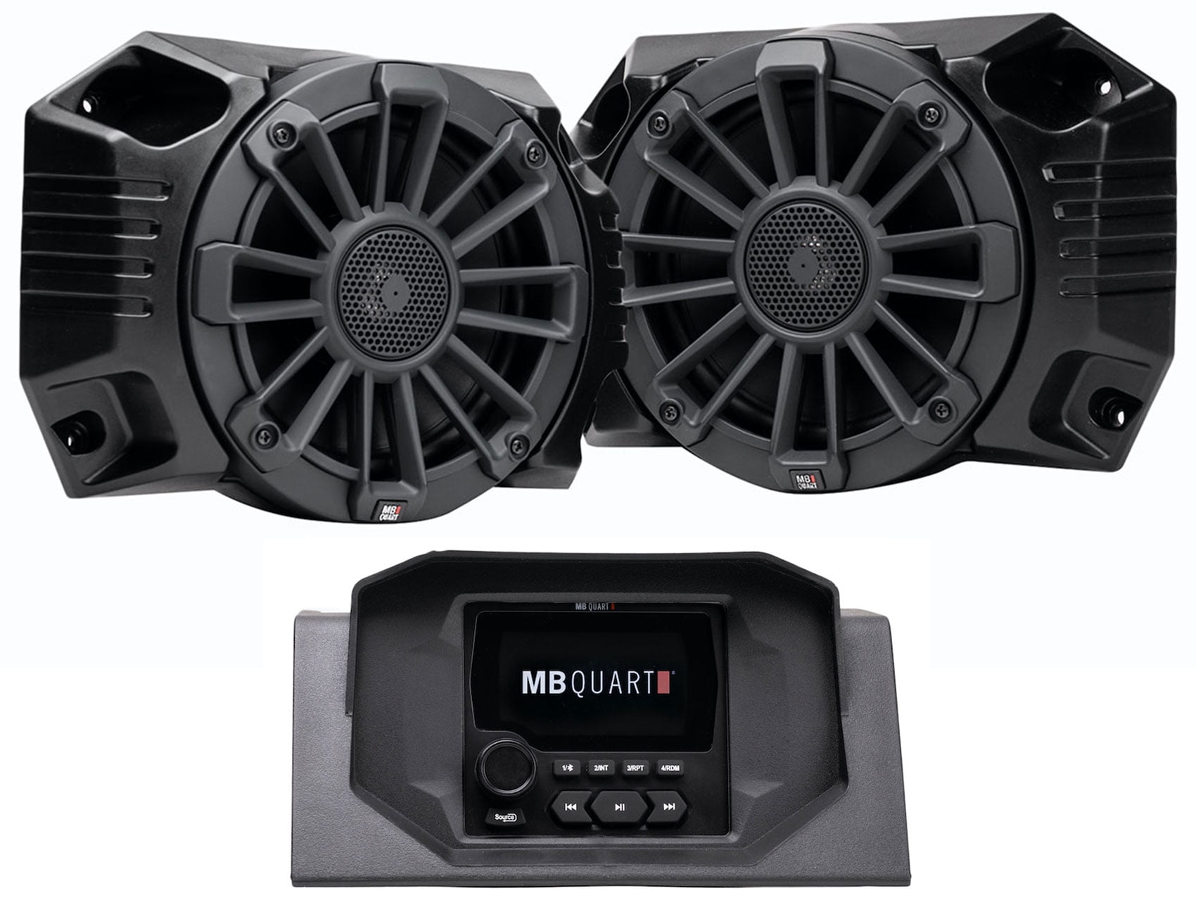 MB Quart MBQRG-RAD-1 Polaris Ranger 2018 + up Receiver+Speakers+Enclosures - Walmart.com