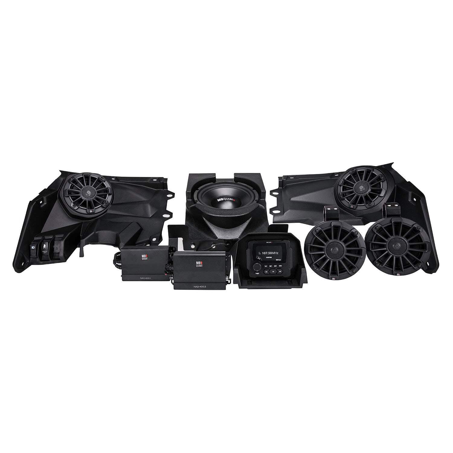 MB Quart STAGE 5 Can Am X3 Tuned 800 Watt Complete Sound System with ...