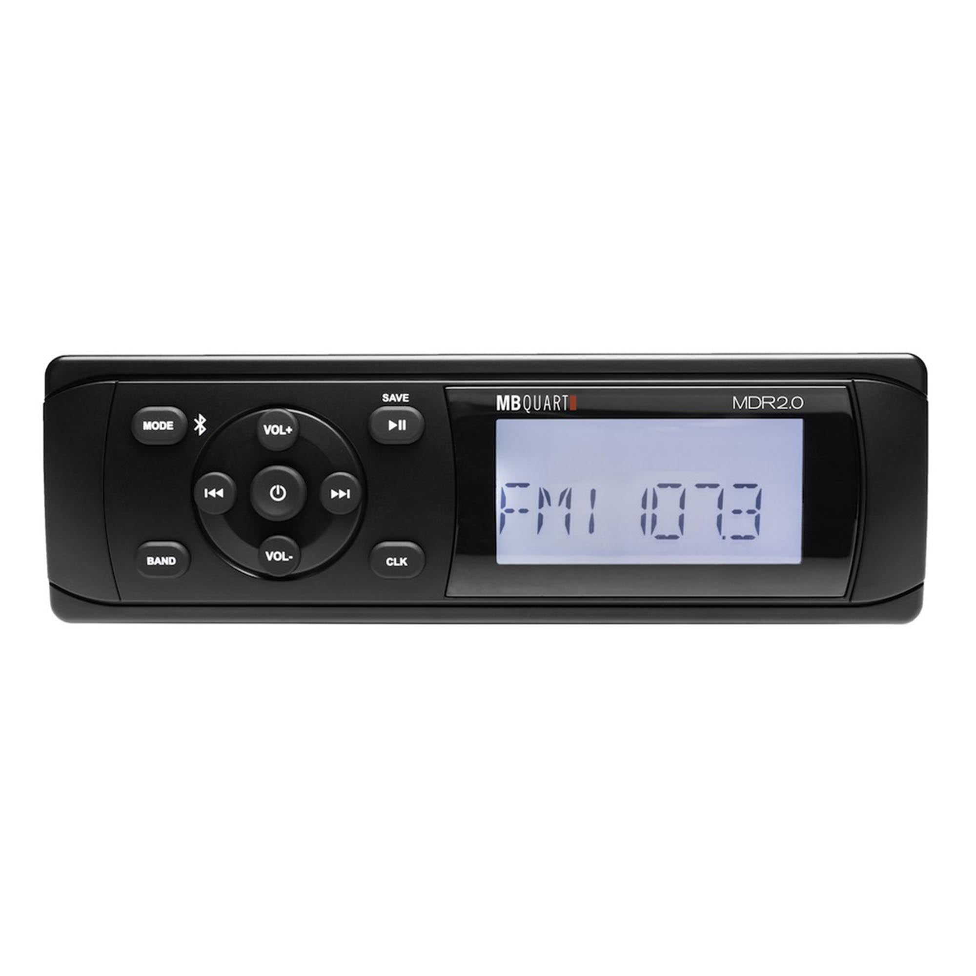 MB Quart MDR2.0 160 Watt Single DIN Marine Grade Digital Receiver Radio ...