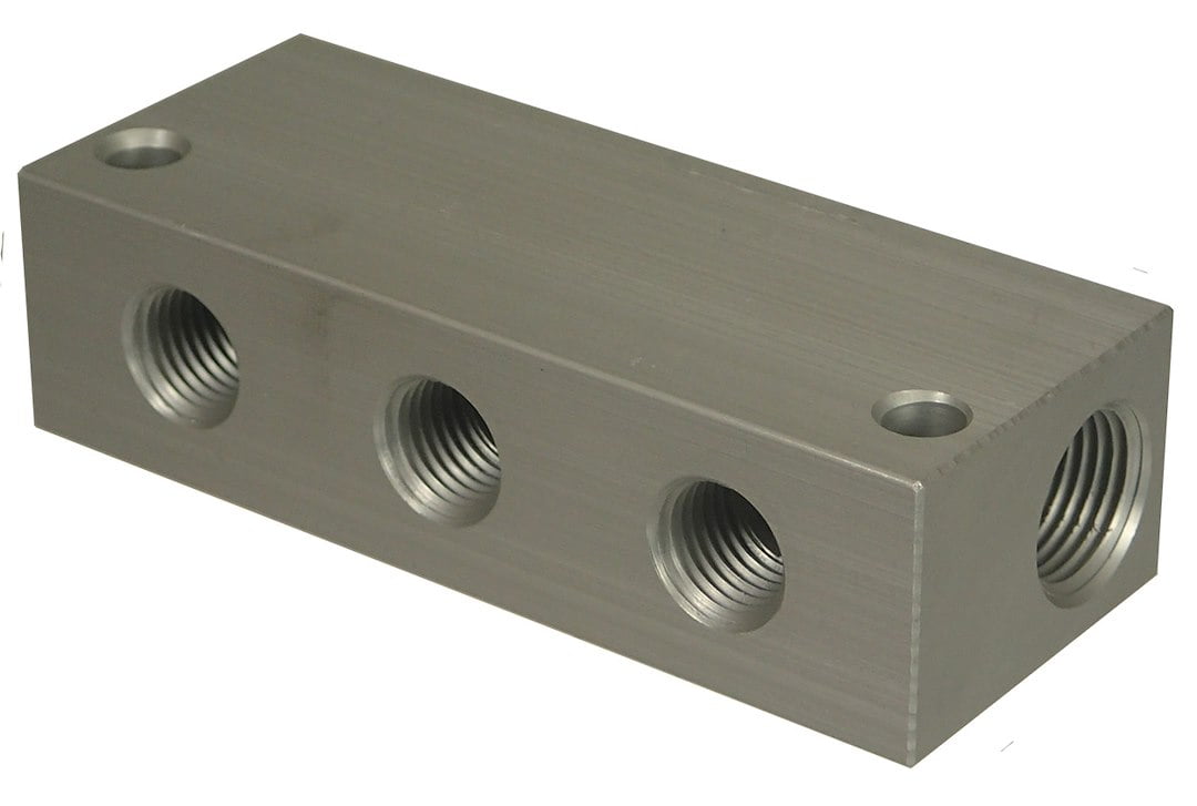 MB Sturgis 402315 Fuel Distribution Block Rectangle Anodized Aluminum ...