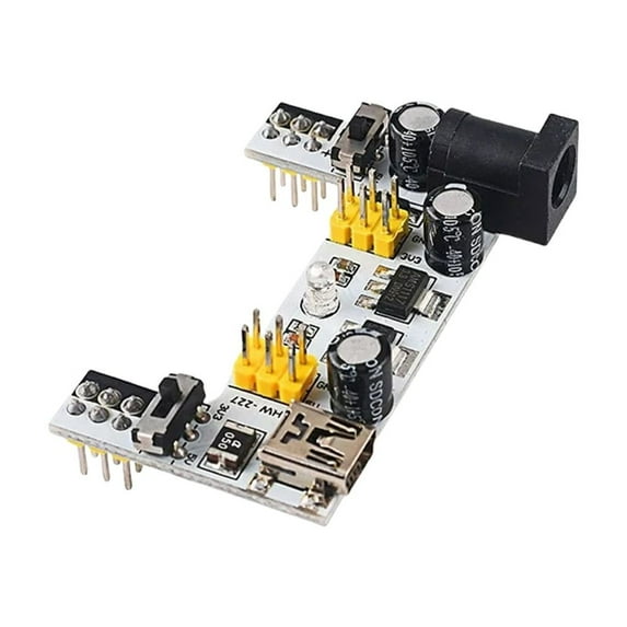MB102 Breadboard Power Supply Module 2 Way 3.3V 5V MB102 Solderless ...