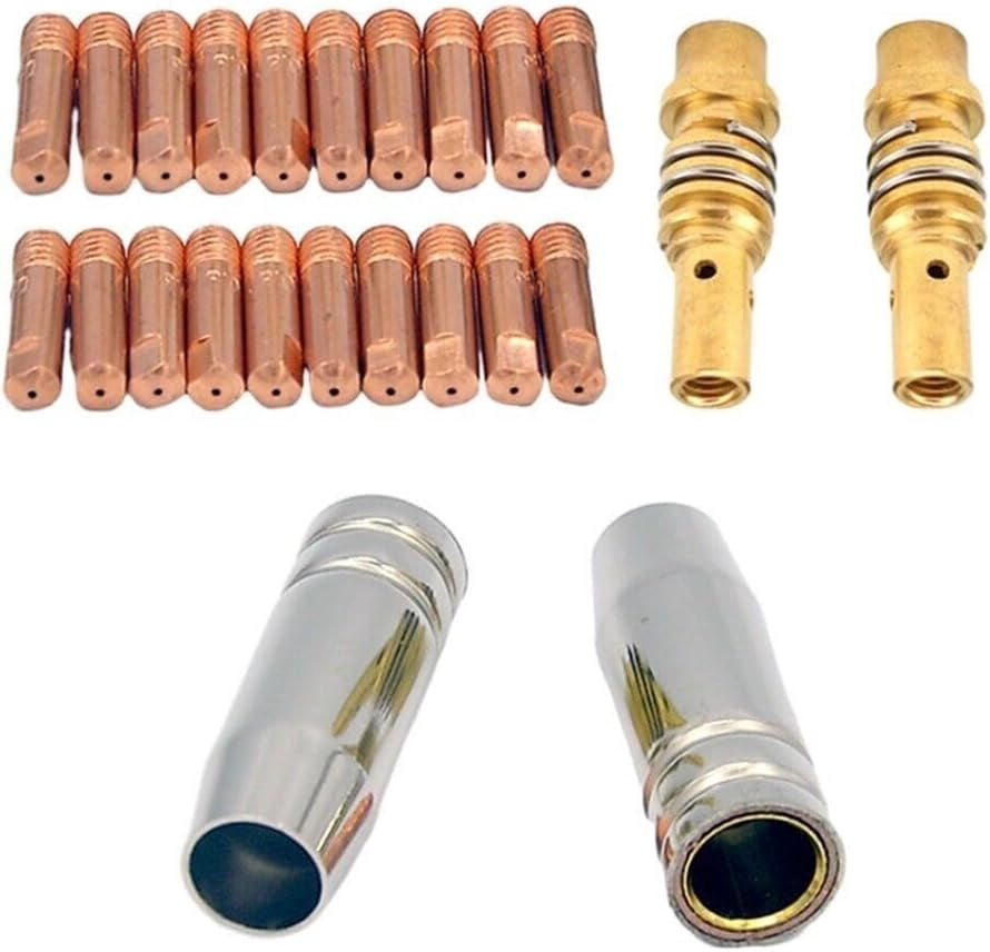 MB15 15AK MIG Welding Torch Kit with Contact Tips, Gas Diffuser and ...