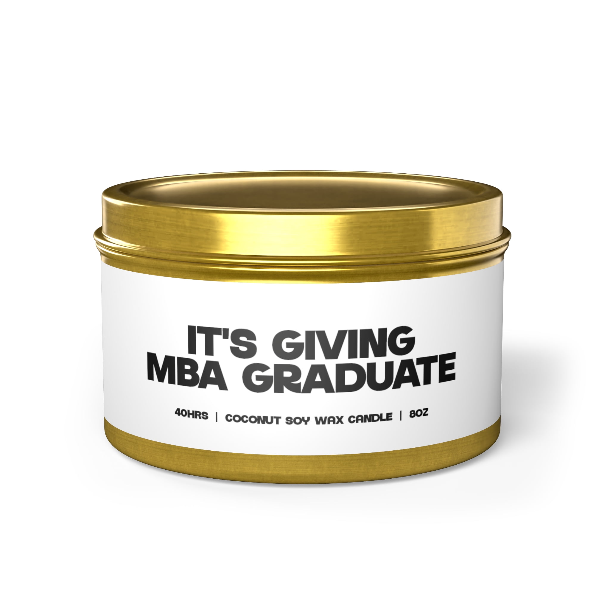 MBA Graduate Graduation Tin Candle Gifts Home Office Decor Vanilla ...