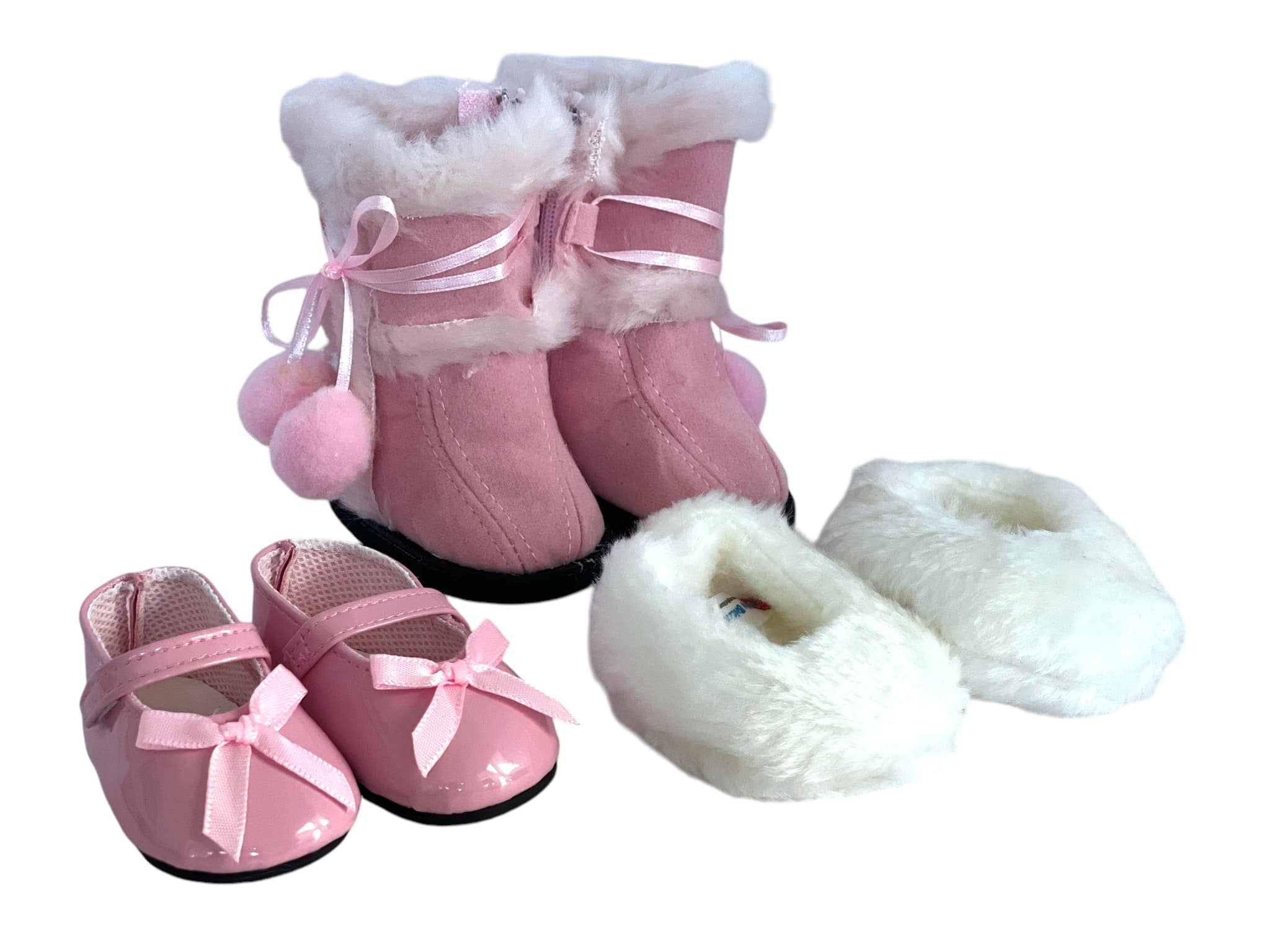 MBD® 18 Inch Doll Shoes- Pink Shoes Set Fits 18 Inch Fashion Girl Dolls ...