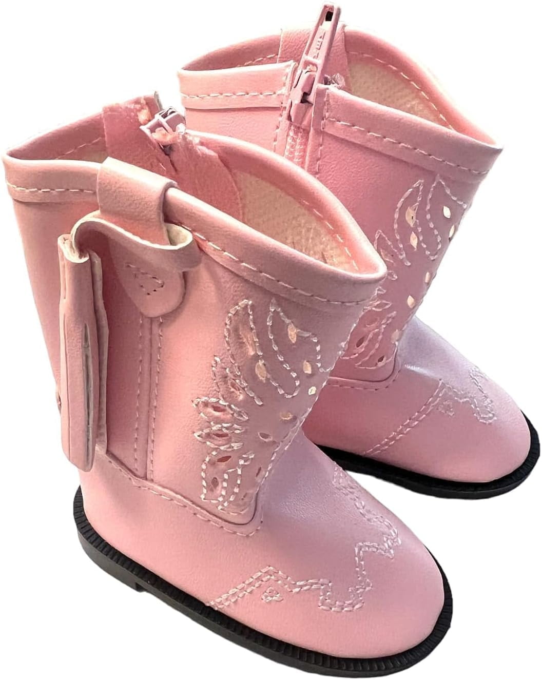 MBD Pink Western Boots with White Stitching Fits all 18 inch Dolls - Walmart.com