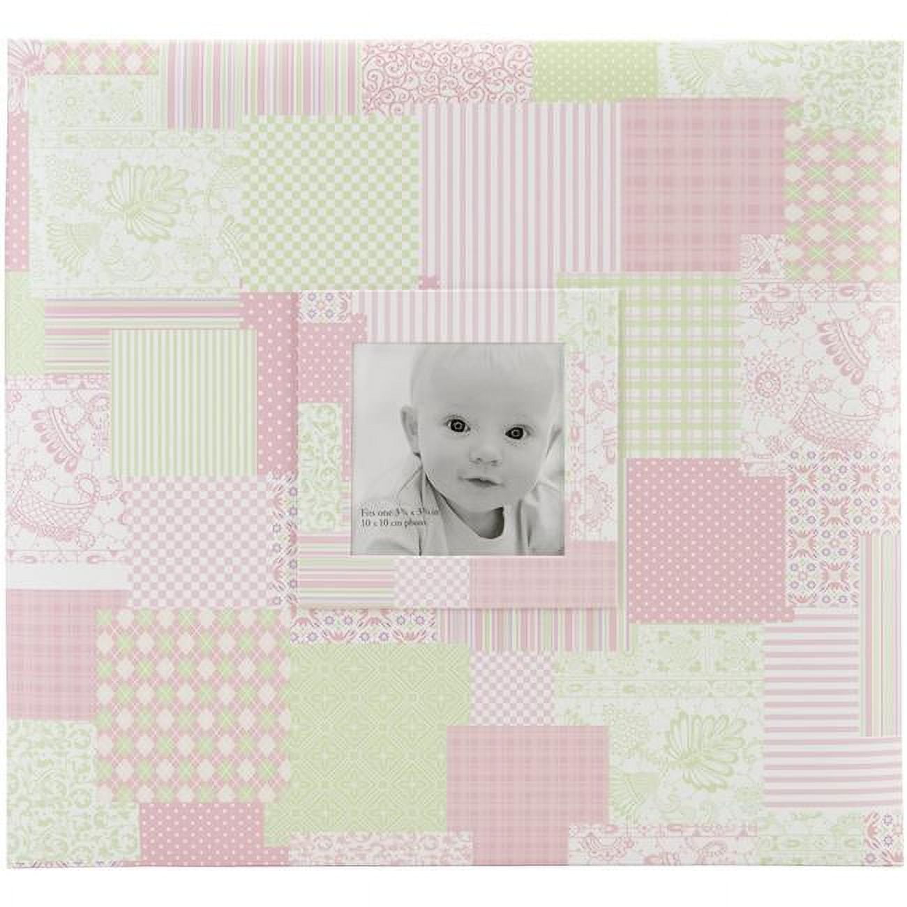 MBI Baby Post Bound Album W/Window 12"X12"-Pink - Walmart.com