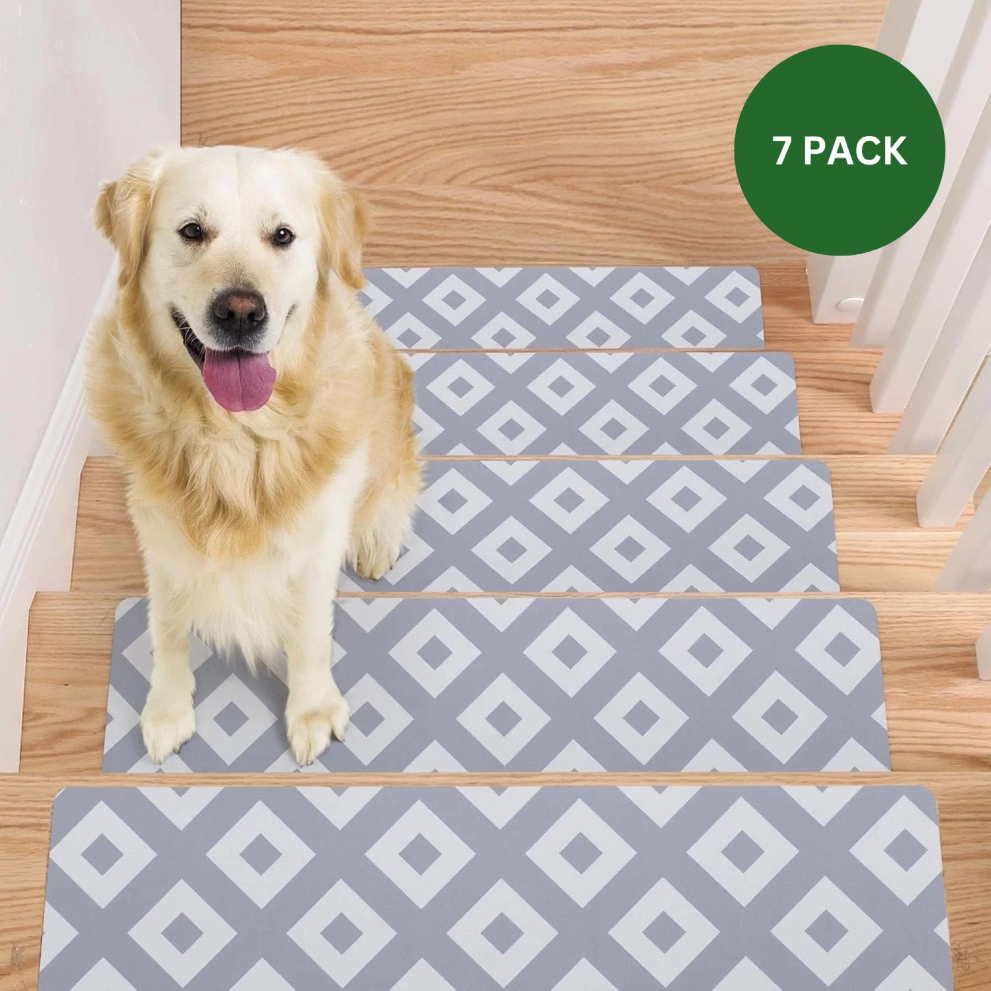 MBIGM Rubber Stair Treads for Wooden Steps, Non-Slip Stair Runner Cover ...