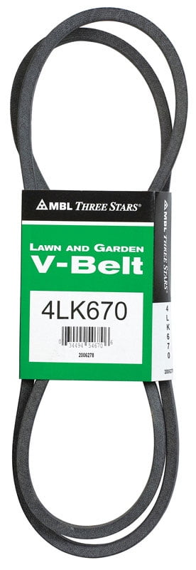 MBL 4LK670A Lawn & Garden V-Belt 0.5 x 67 in. - Walmart.com