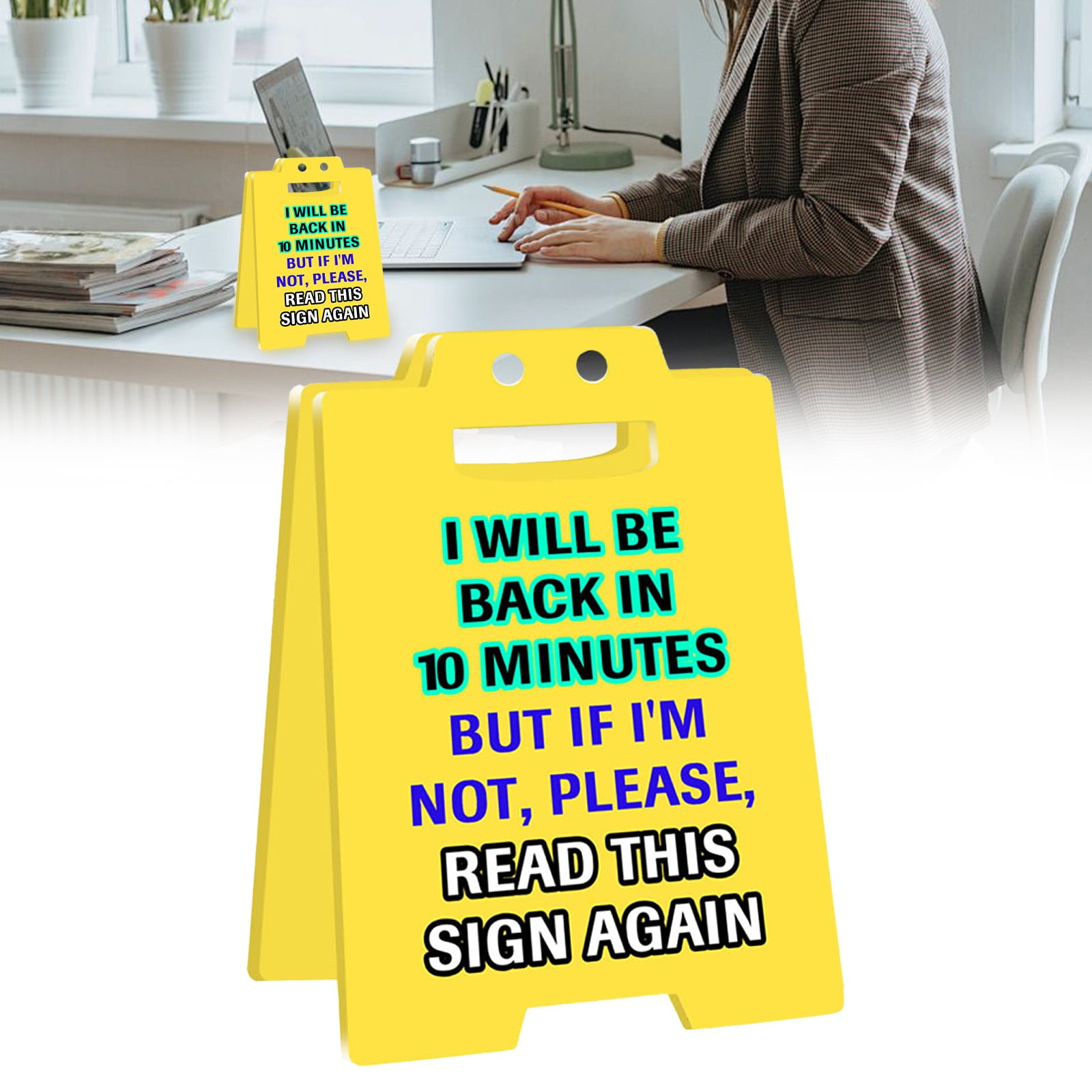 MBL Funny Team Office Gifts - Answer Desk Rates Funny Desk Sign, Gag ...