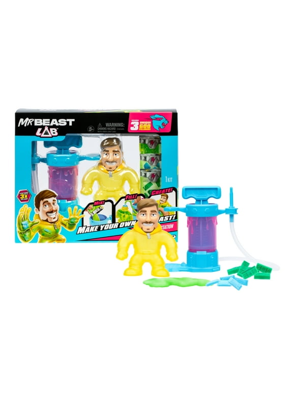 Mr. Beast Action Figures in Mr. Beast Lab - Walmart.com