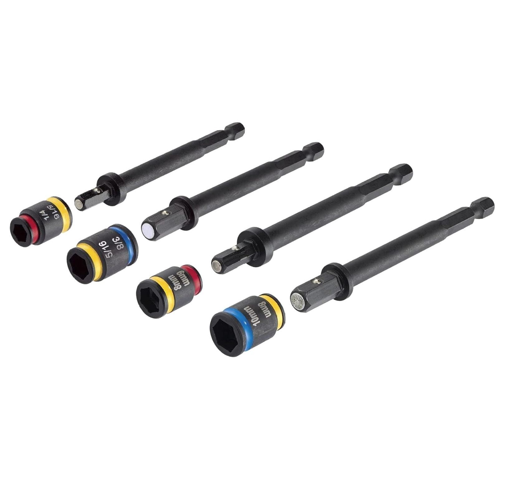 MBO2 4 in. C-Rhex Cleanable, Reversible Magnetic Hex Driver, 4 Piece ...