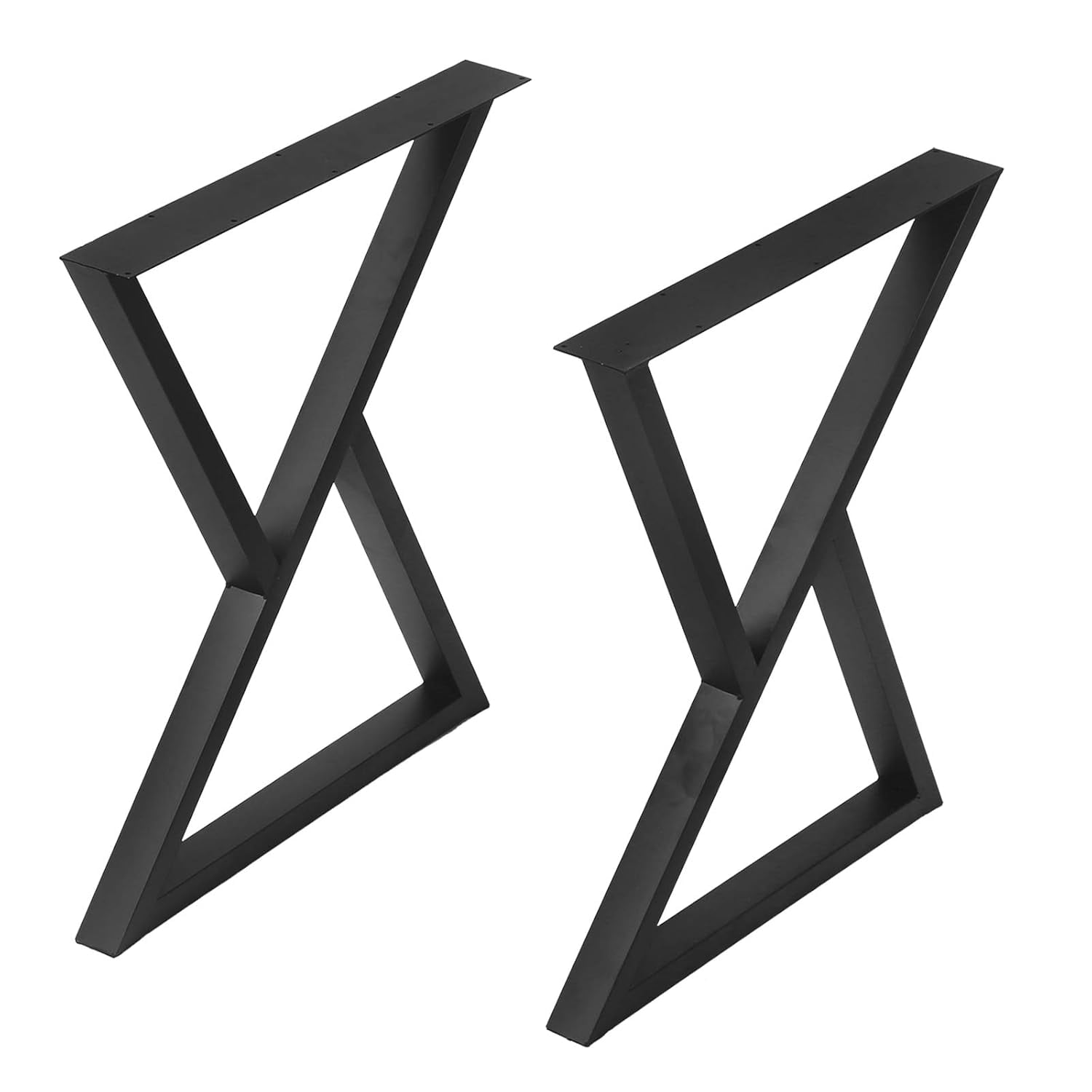 MBQQ 2 Pcs Triangle Table Legs Heavy Duty Metal Rustic Decor Industrial ...