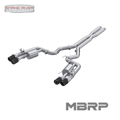 MBRP 3" Quad Rear Exit Exhaust for 24 Ford Mustang GT S650 5.0L Carbon ...