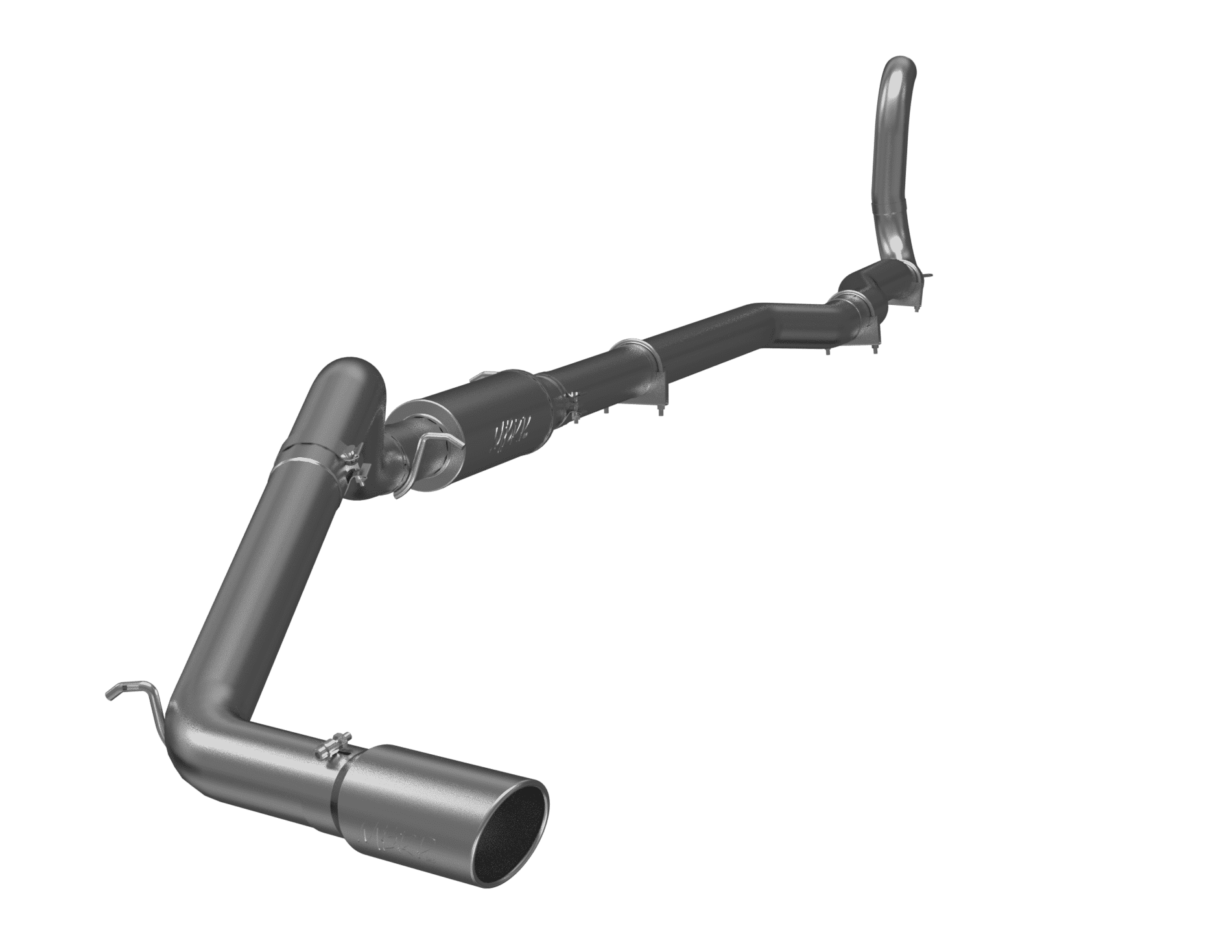MBRP 88-93 Dodge 2500/3500 Cummins 4WD ONLY Turbo Back Single Side Exit ...