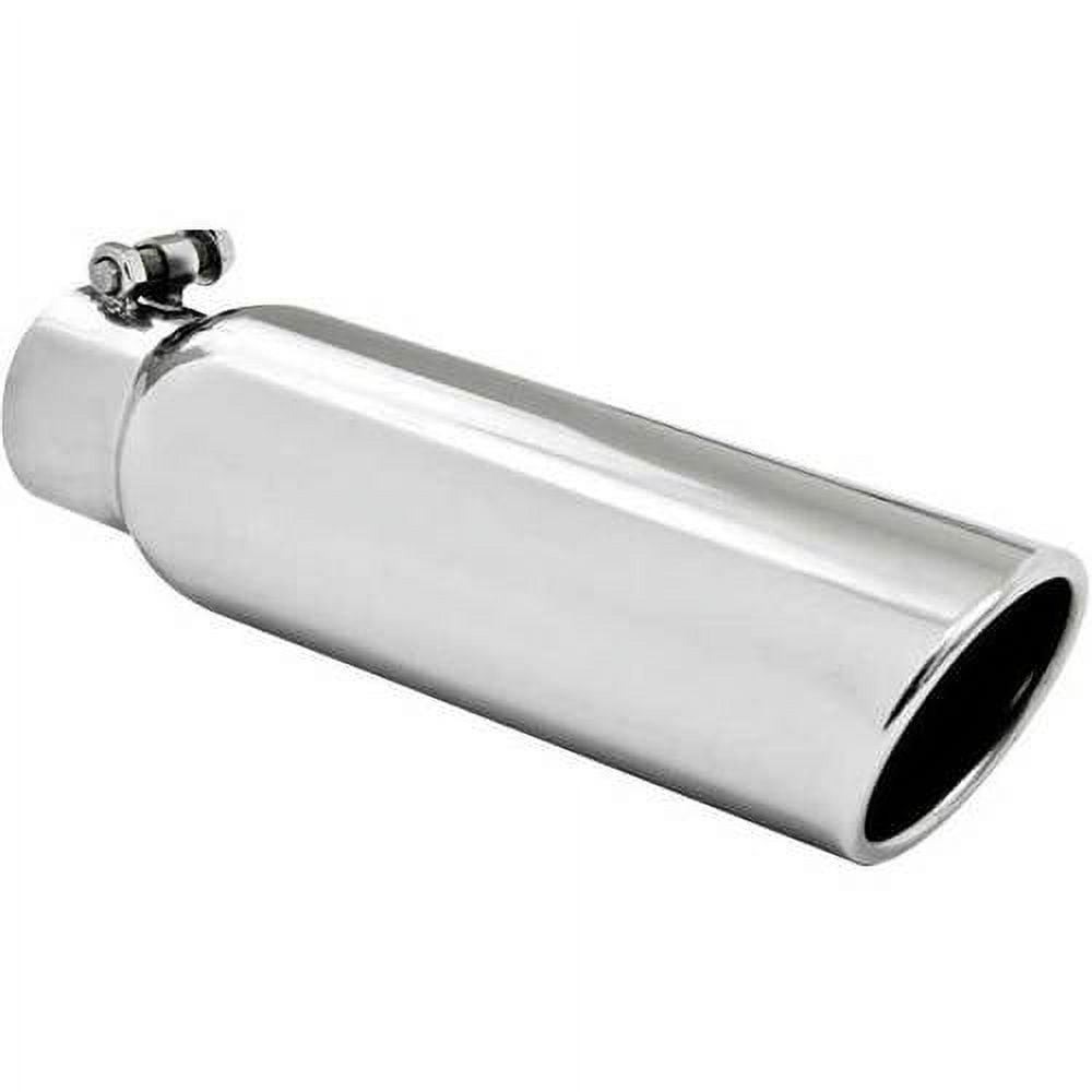 MBRP Universal 3.5in OD 2.25in inlet 12in in length Angled Cut Rolled ...