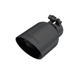 MBRP Universal 4in OD Dual Wall Angled 2.5in Inlet 8in Lgth Exhaust Tip ...