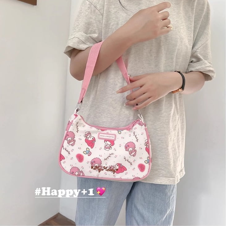 MBTI Hello Kitty Fashion Womens Shoulder Bag Y2k Cartoon Cute New ...