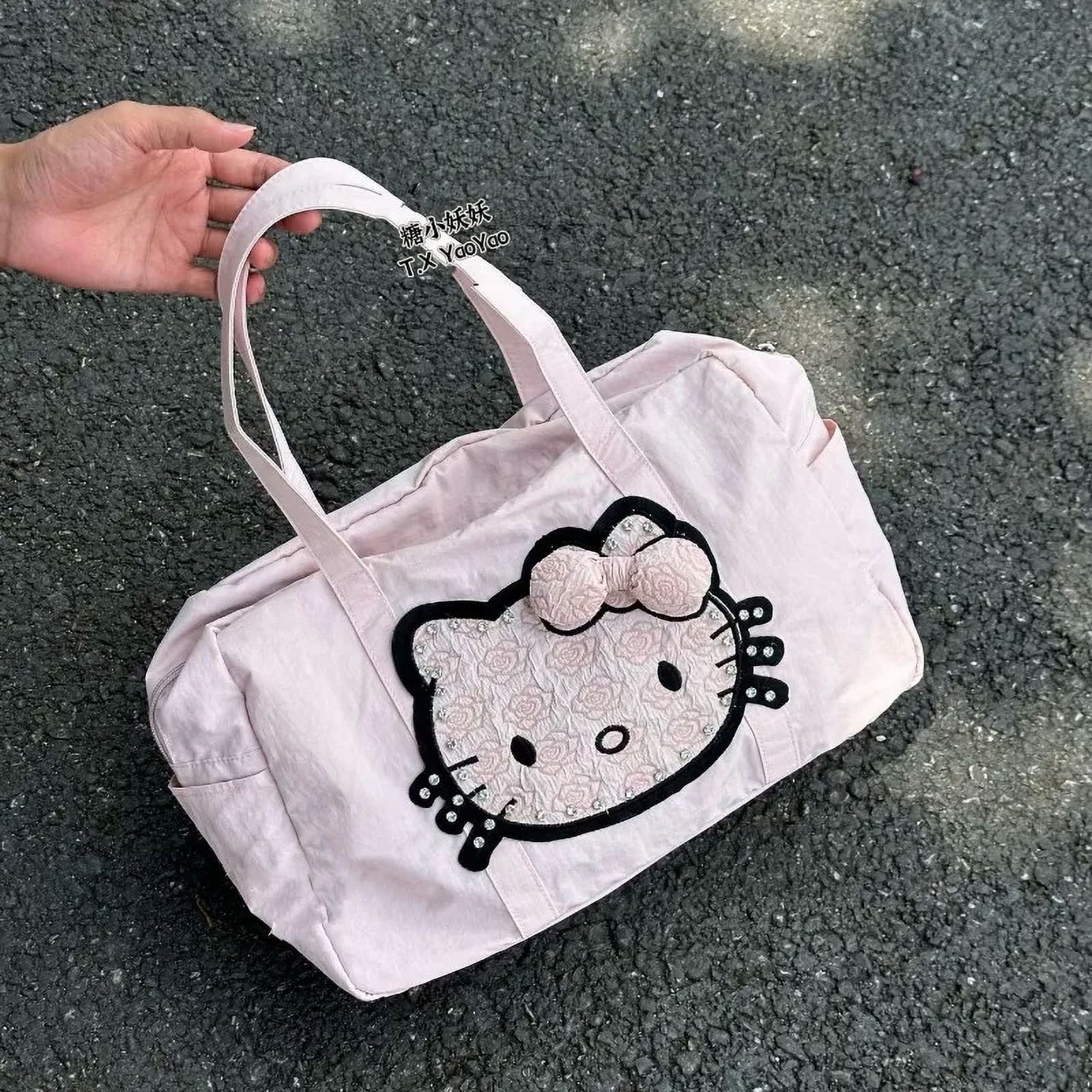 MBTI Vintage Leopard Womens Tote Bag Hello Kitty Patchwork Fashion ...