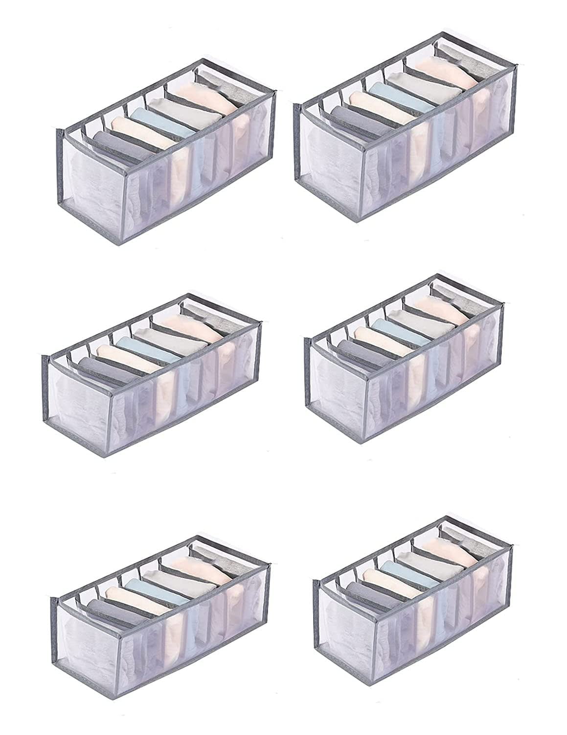 MBW Wardrobe Clothes Organizers 7 Grids Jeans Compartment Wardrobe ...