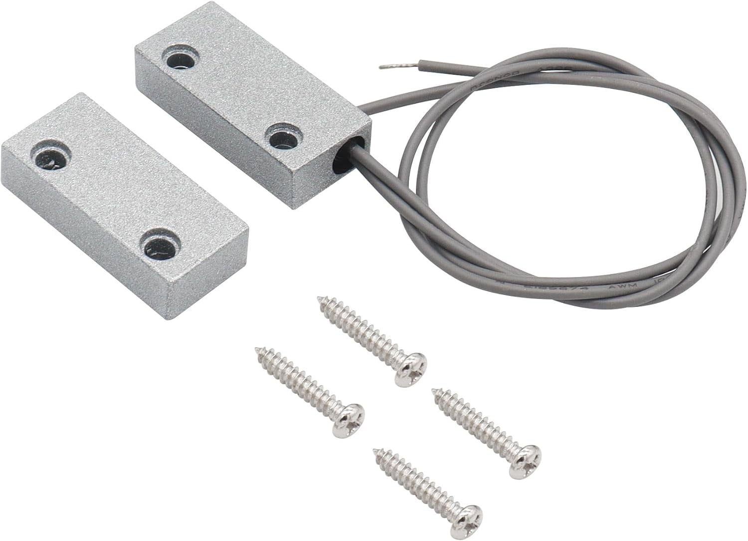 MC-51 Zinc Alloy Magnetic Reed Switch, Normally Open (NO) Wired Surface ...