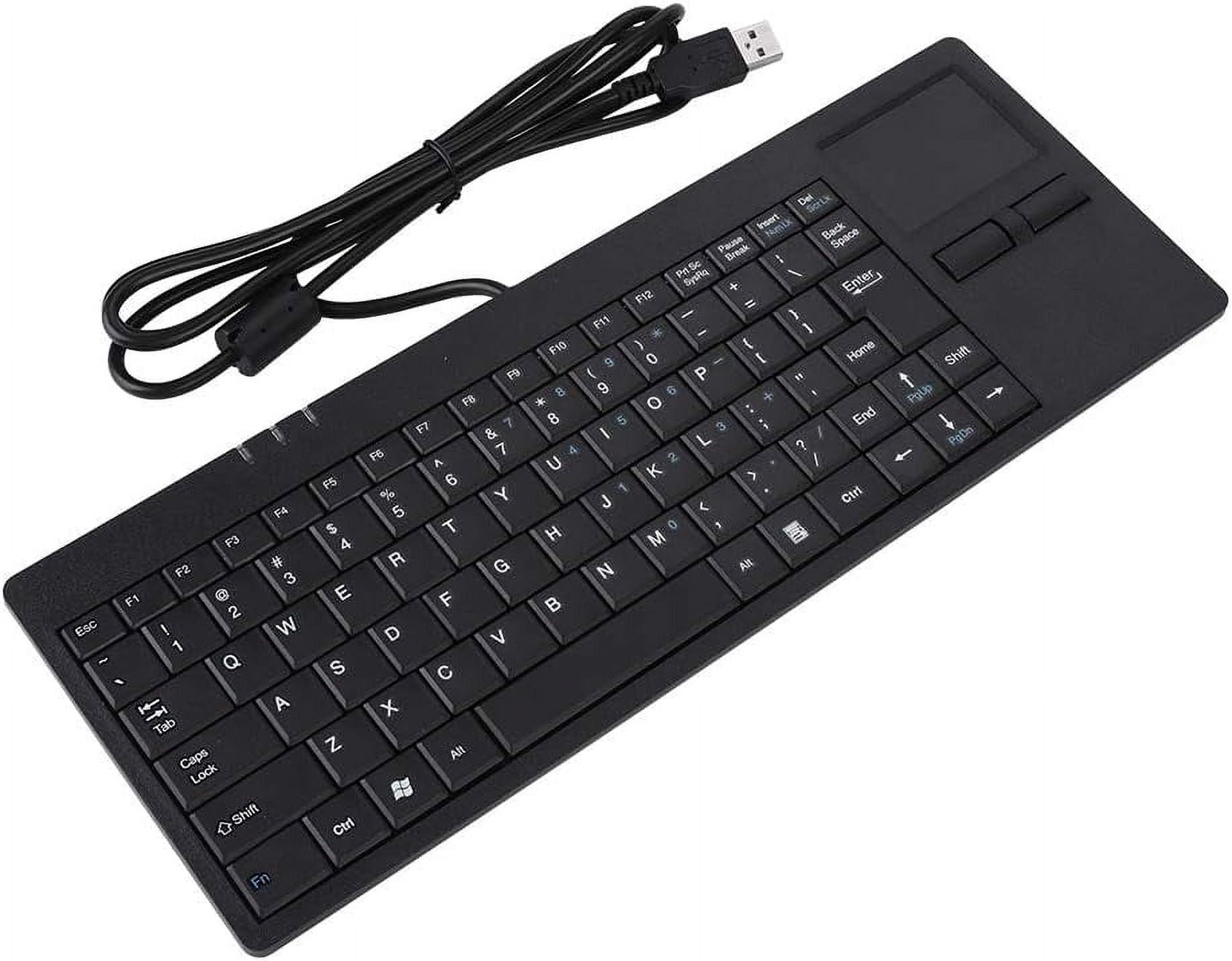 MC-818 82 Keys USB Keyboard Wired Keyboard Built-in Touchpad USB HUB ...