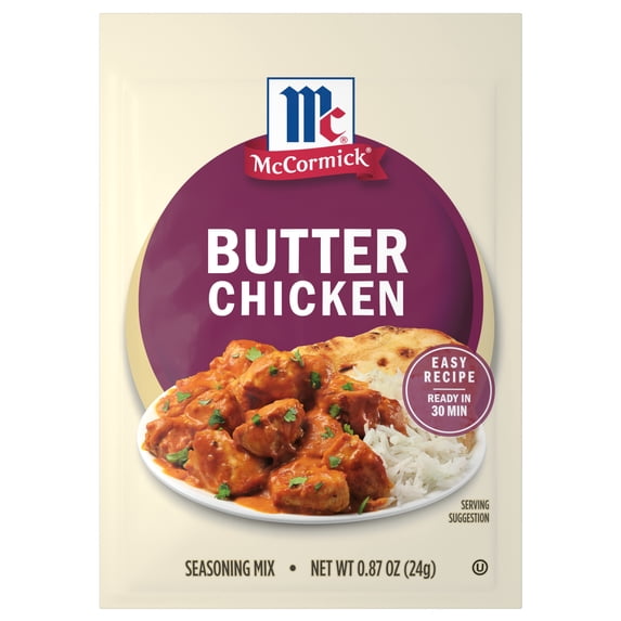 McCormick Butter Chicken Seasoning Mix, 0.87 oz Packet - Walmart.com