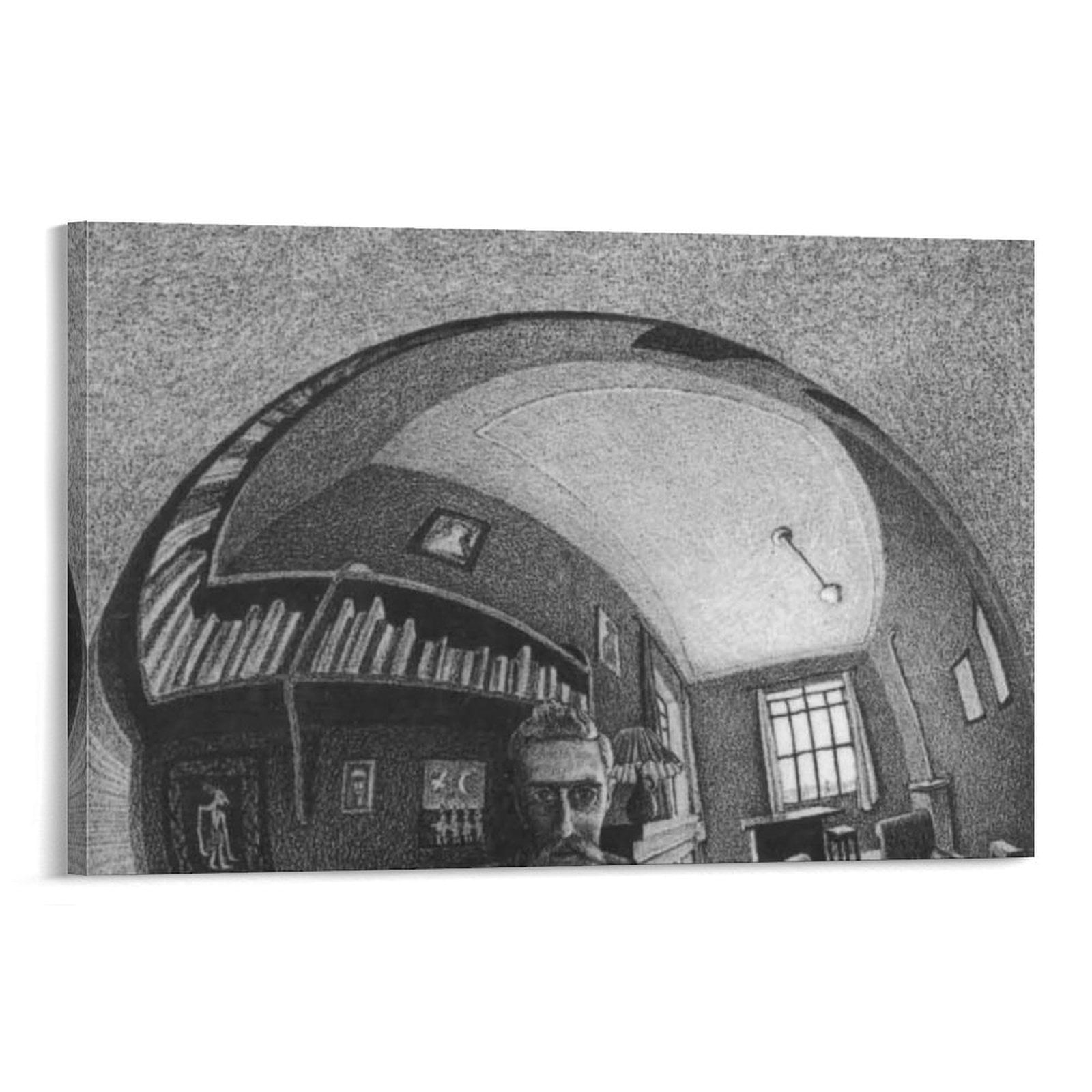 MC Escher Abstract Print Painting Black And White Poster (24) Wall Art ...