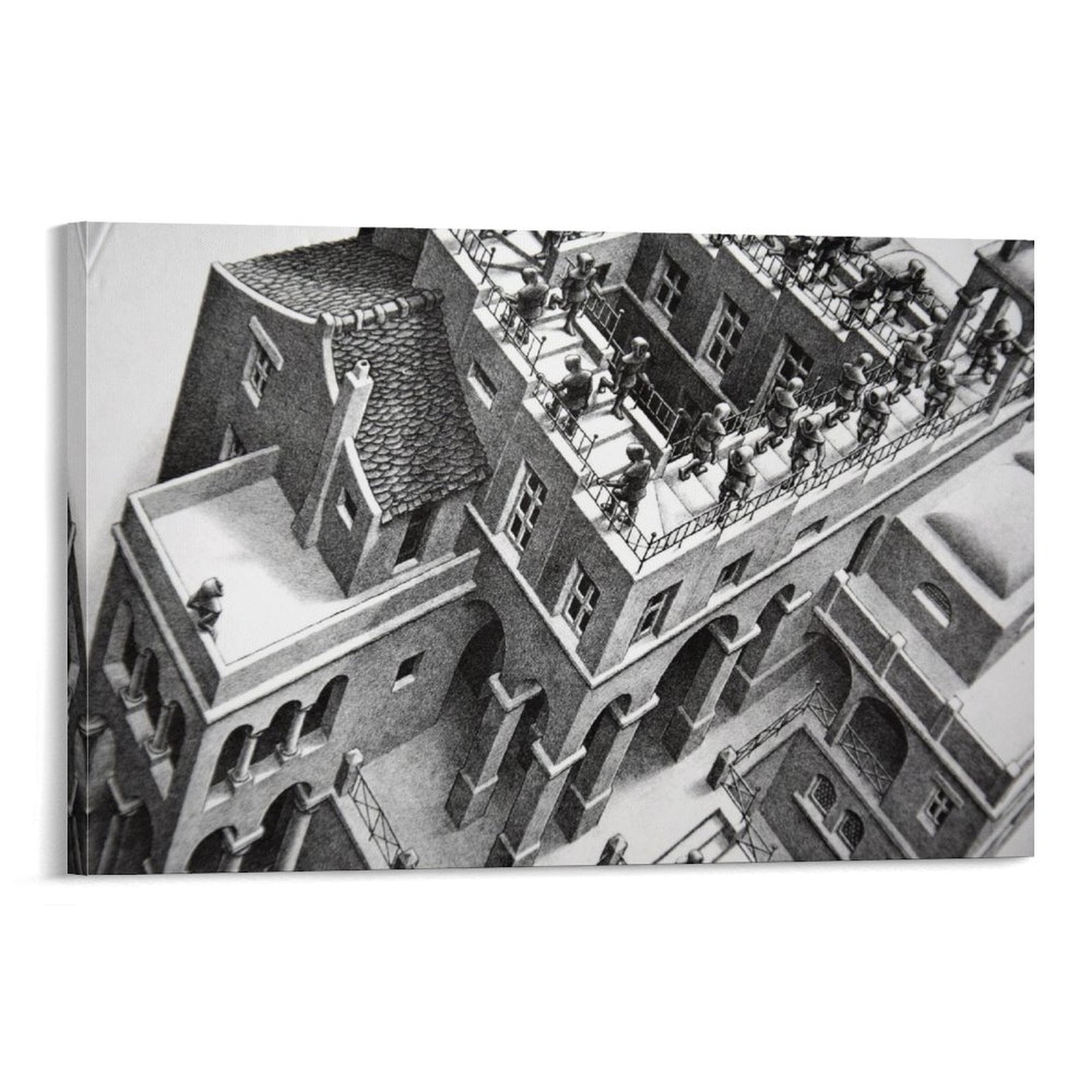 MC Escher Abstract Print Painting Black And White Poster (34) Posters ...