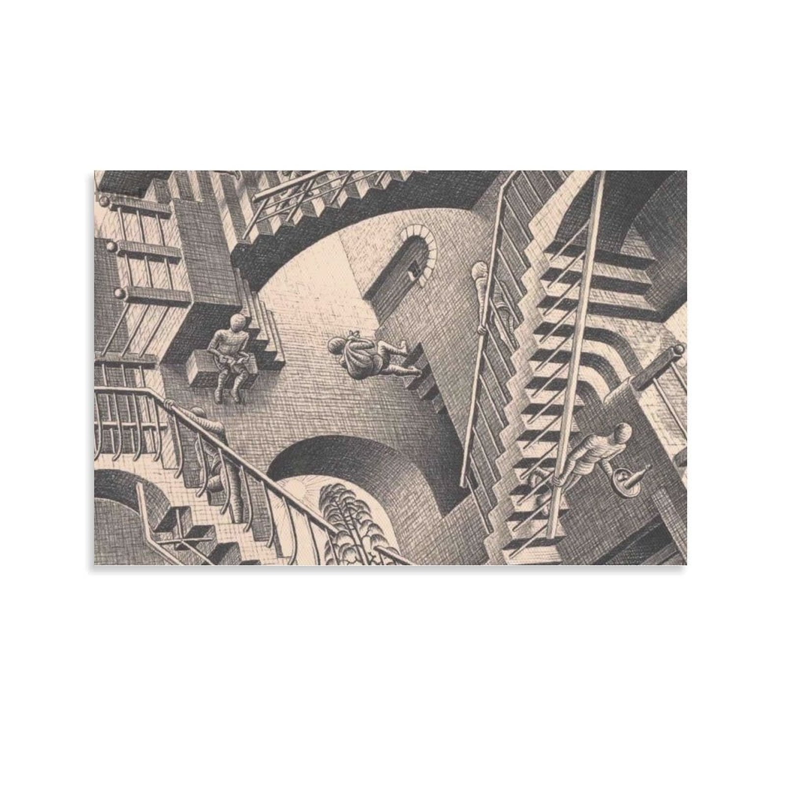 MC Escher Abstract Print Painting Black And White Poster (40) Poster ...