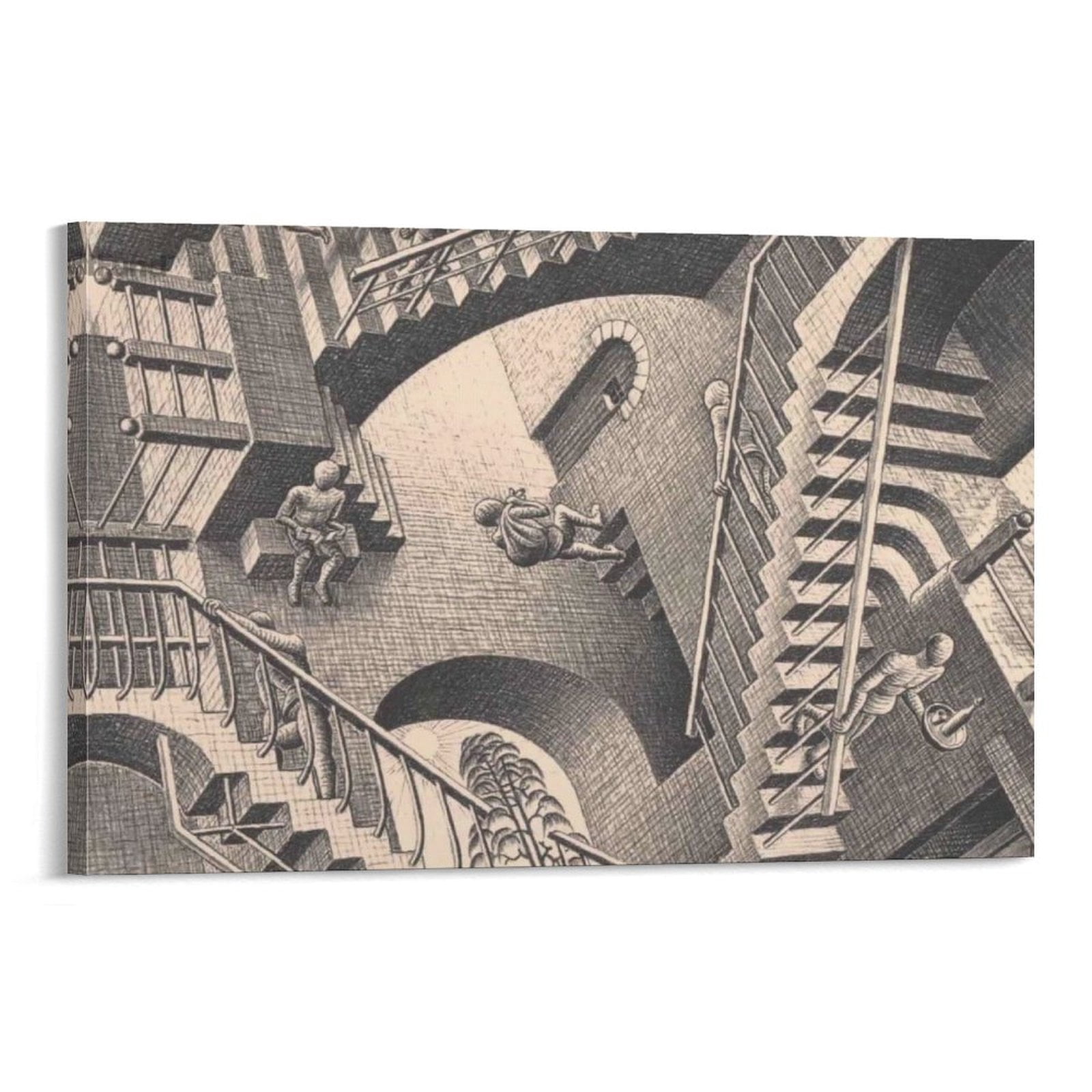 MC Escher Abstract Print Painting Black And White Poster (40) Painting ...