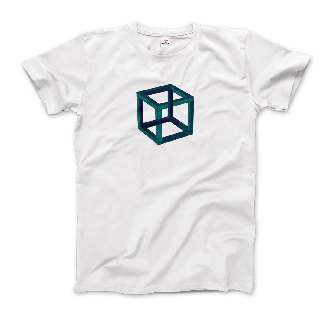MC Escher Impossible Cube T-Shirt - Walmart.com