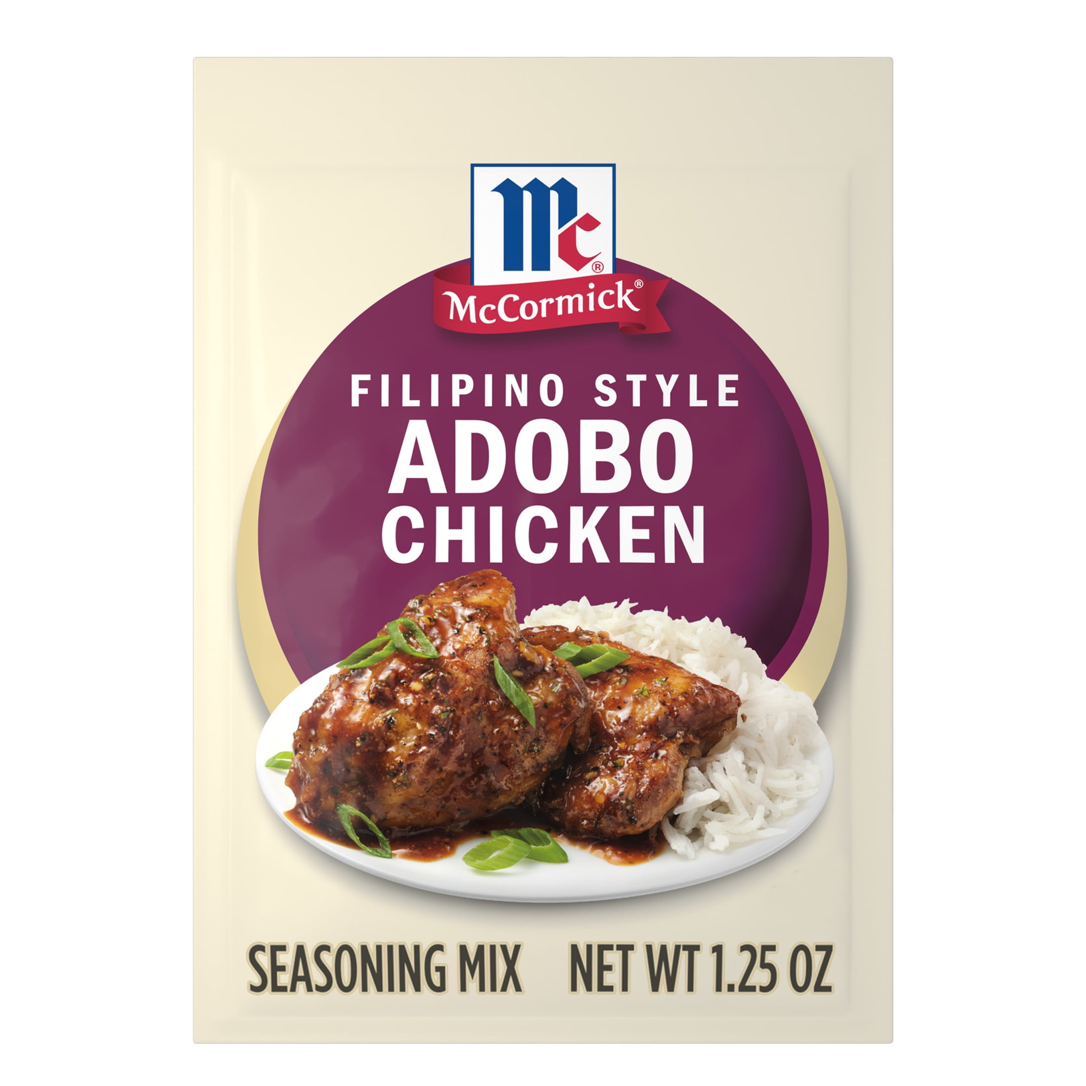 McCormick Filipino Style Chicken Adobo Seas, 1.25 oz Bag - Walmart.com