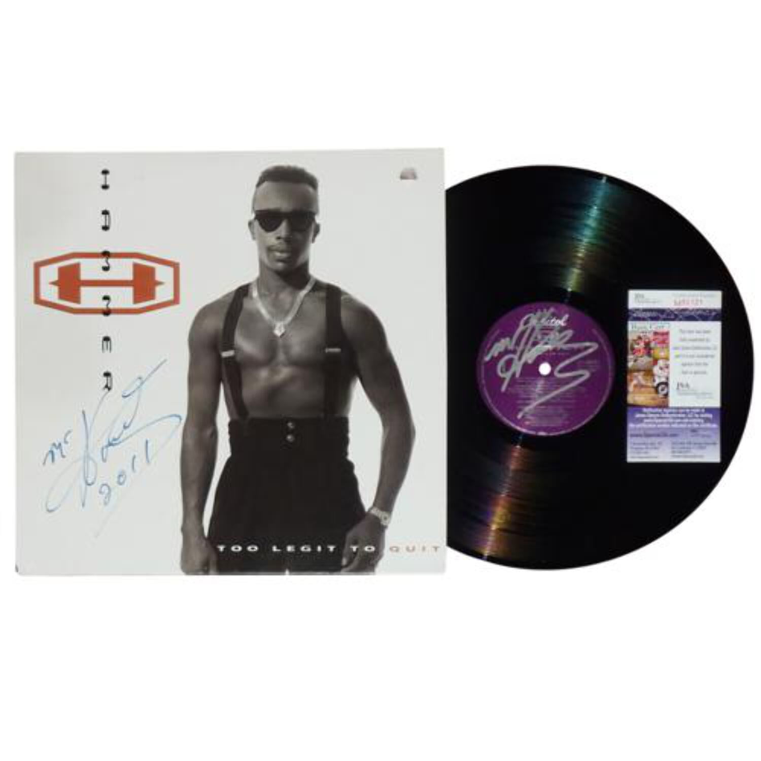 MC Hammer Autographed Music (Too Legit To Quit) Record Cover with ...