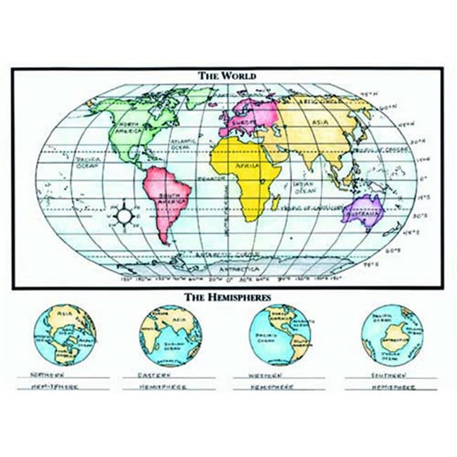McDonald Publishing ACTIVITY POSTERS BASIC MAP SKILLS 17X22 30 SHTS ...