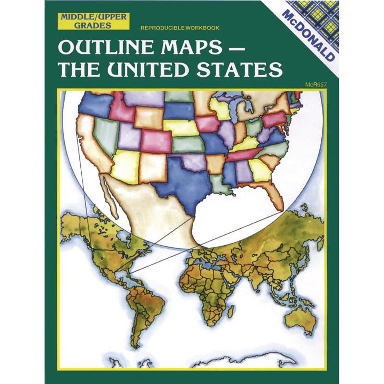 MC-R657 - Outline Maps The Us Gr 6-9 by McDonald Publishing - Walmart.com