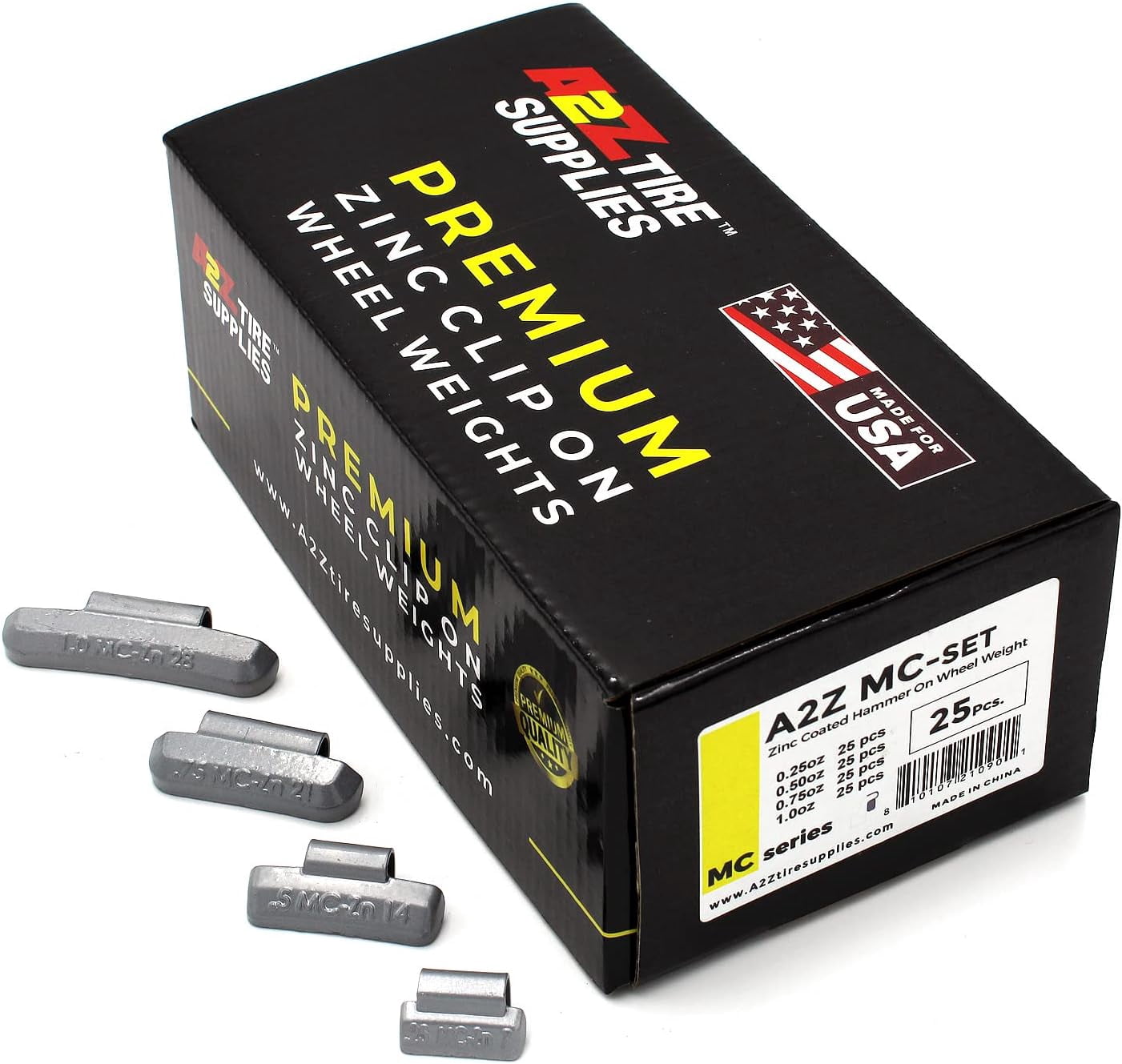 MC Series Hammer on ZINC Wheel Weights Coated (0.25oz-0.50oz-0.75oz-1 ...