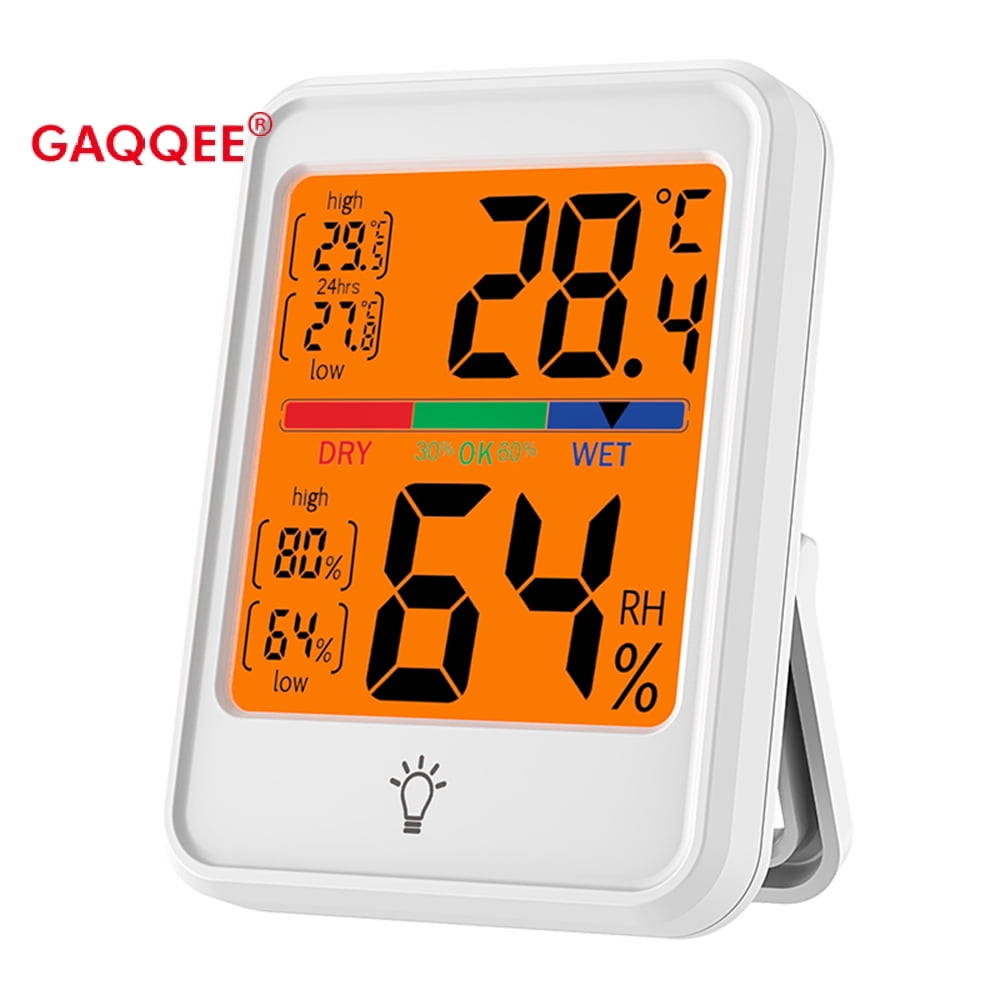 MC41S Electronic Digital Temperature Humidity Meter Backlight -20~70 ...