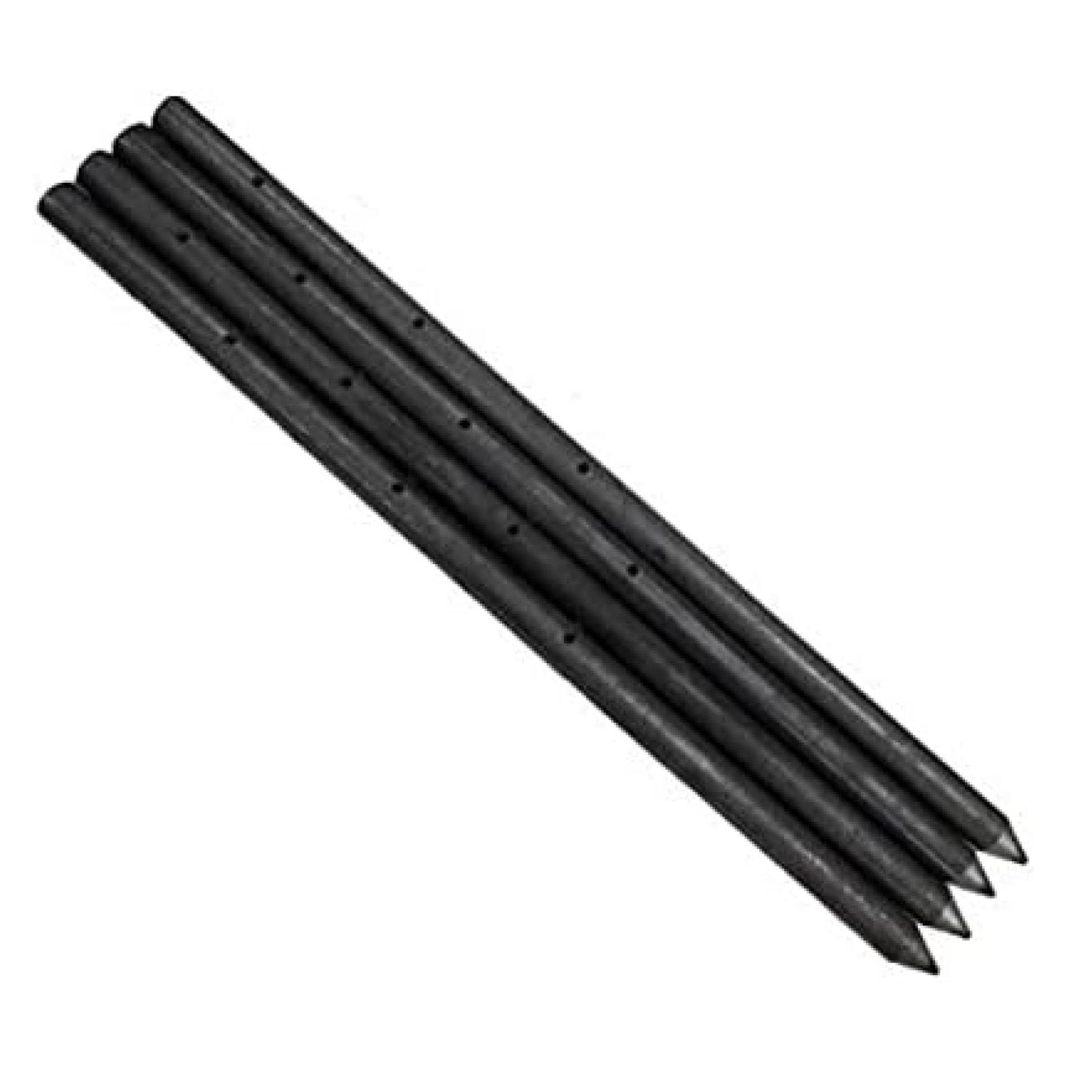MCA 24 Inch Round Steel Form Stakes with Holes, 10 Pack, 3/4" Diameter ...