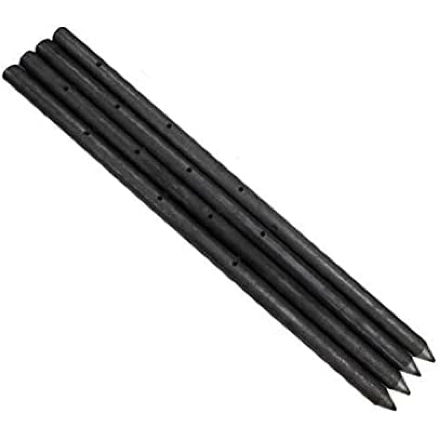 MCA 24 Inch Round Steel Form Stakes with Holes, 10 Pack, 3/4" Diameter ...