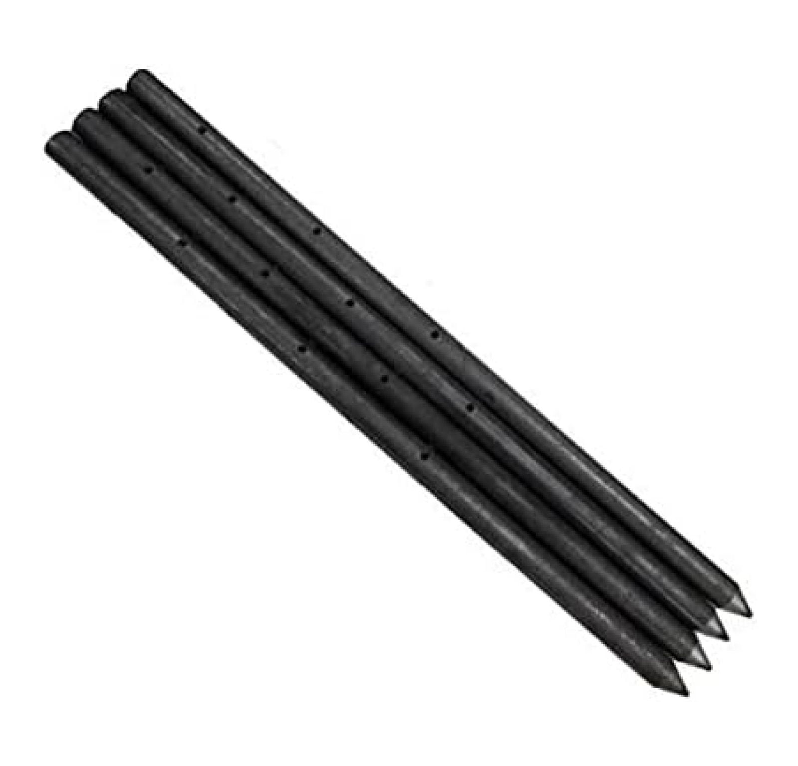 MCA 36 Inch Round Steel Form Stakes with Holes, 10 Pack, 3/4" Diameter ...