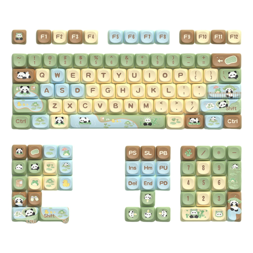 MCA Keycaps Cartoon Animal Theme Highly PBT 120Keys Keycap for 68/75/84/98/104 - Walmart.com