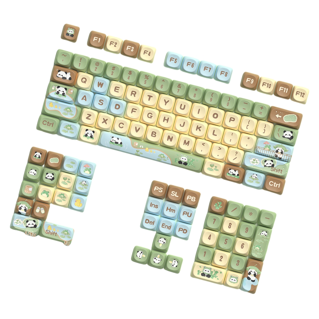 MCA Profile Cartoon Keycaps Thick PBT for 120keys Mechanical Keyboards ...