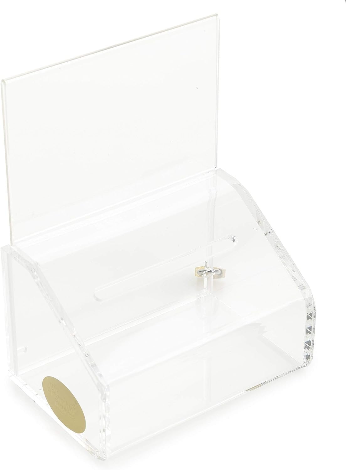 MCB Acrylic Donation & Ballot Box, Ticket Raffles & Drawing, Voting or ...