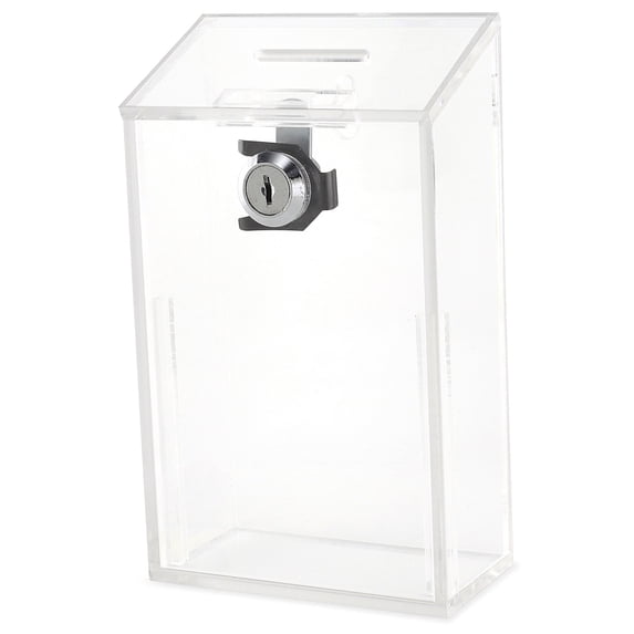 MCB Acrylic Donation Box ,Suggestion Box ,Coin Collection Box With Lock ...